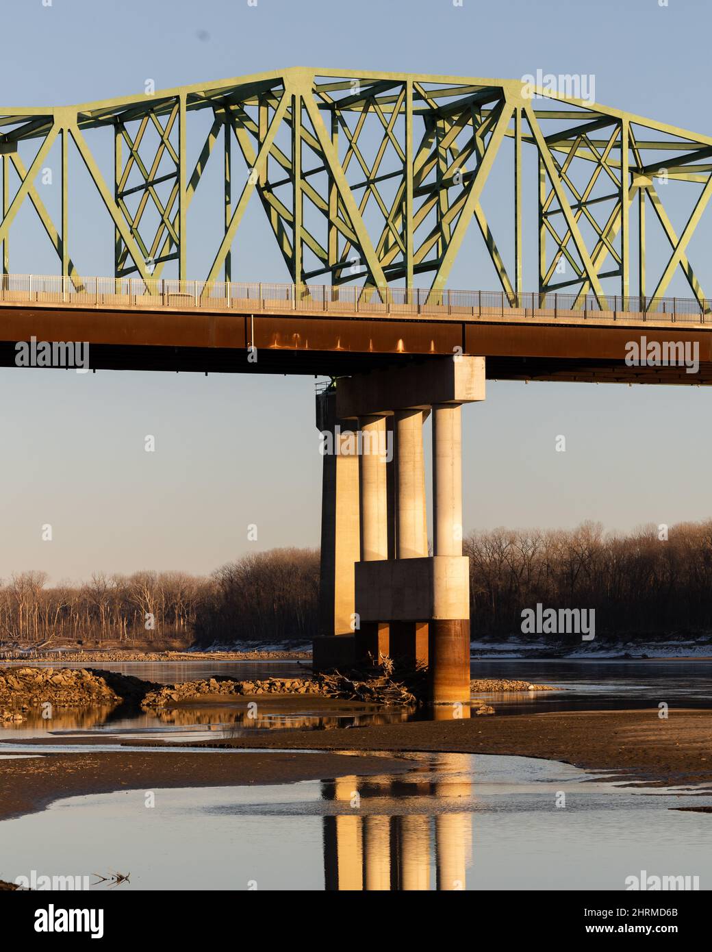 Vertical shot of a bridge over the ponds Stock Photo - Alamy