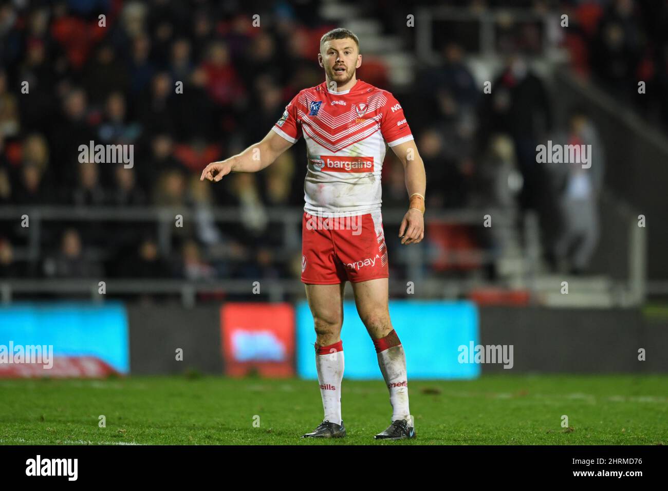 Joe Batchelor #12 of St Helens in action during the game Stock Photo ...