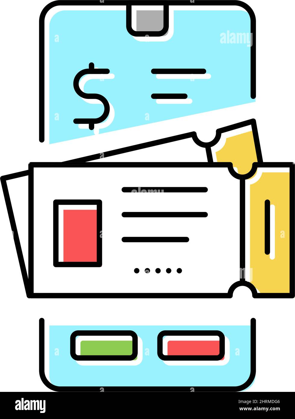 sales flyers shop color icon vector illustration Stock Vector Image ...