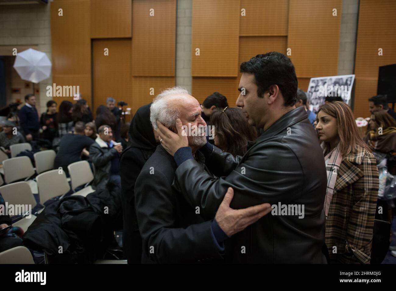 Ahmad Ahmadi, left, whose nephew Ardalan Hamidi died in the downing of ...