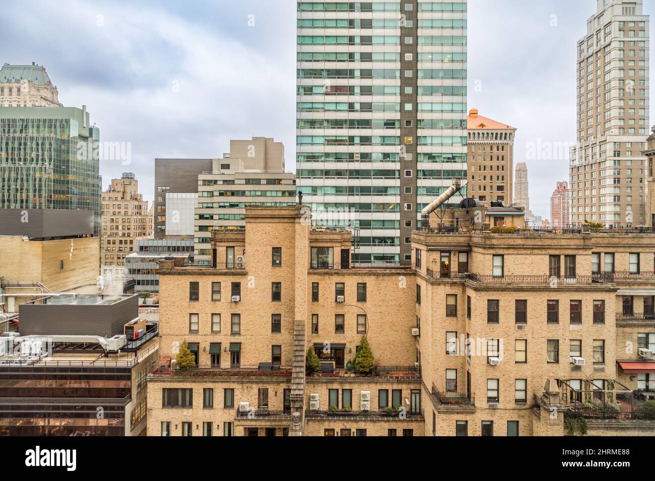 Daytime view of NYC buildings Stock Photo - Alamy