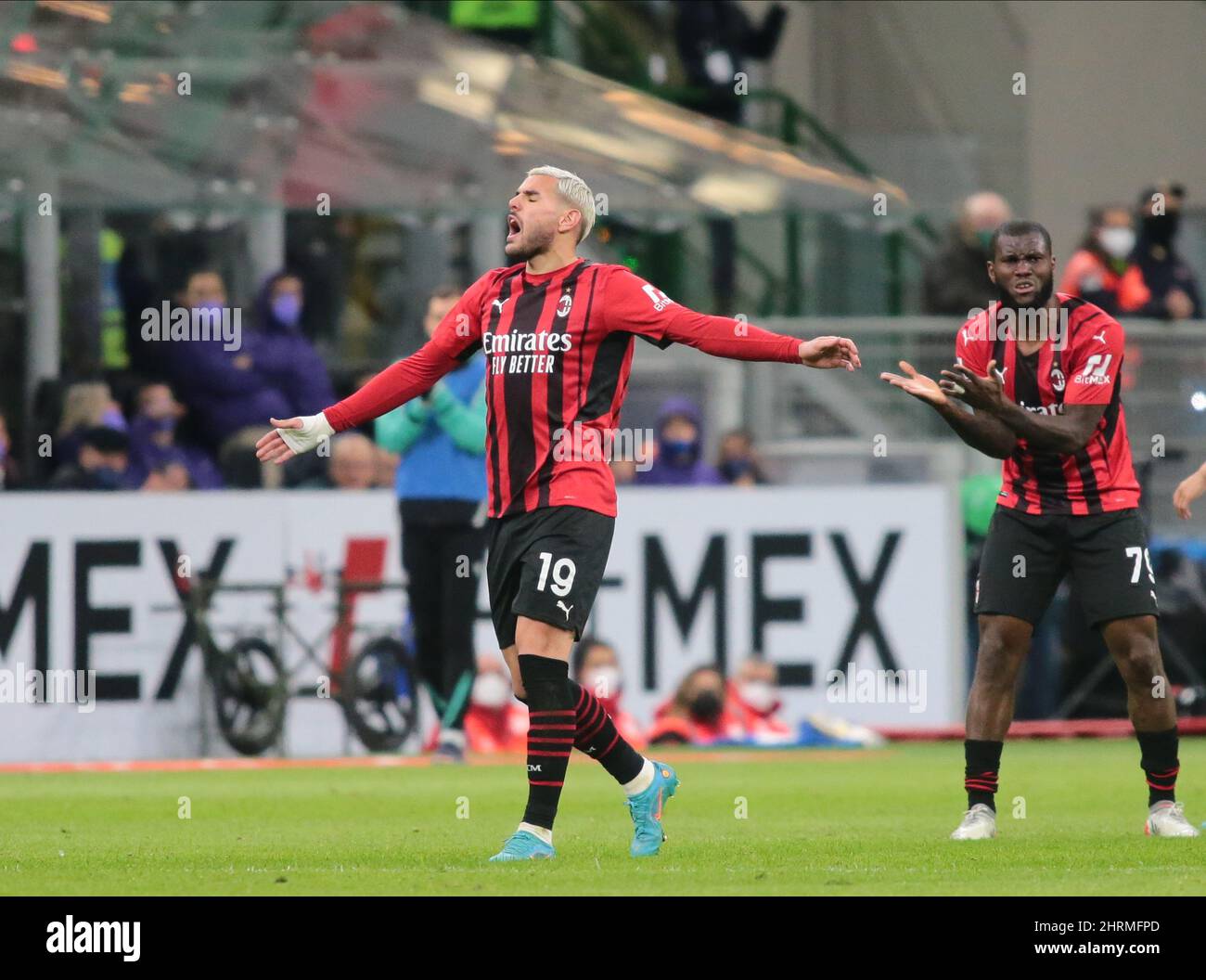 Theo Hernandez (Ac Milan) during the Italian championship Serie A ...