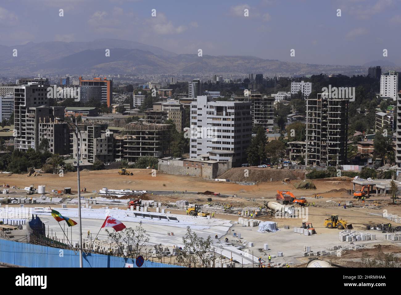 Addis Ababa, Ethiopia is viewed from Unity Park on Saturday, Feb. 8 ...