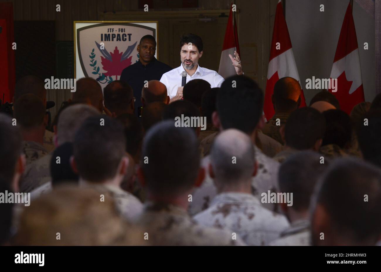 Prime Minister Justin Trudeau and Toronto Raptors president Masai Ujiri ...