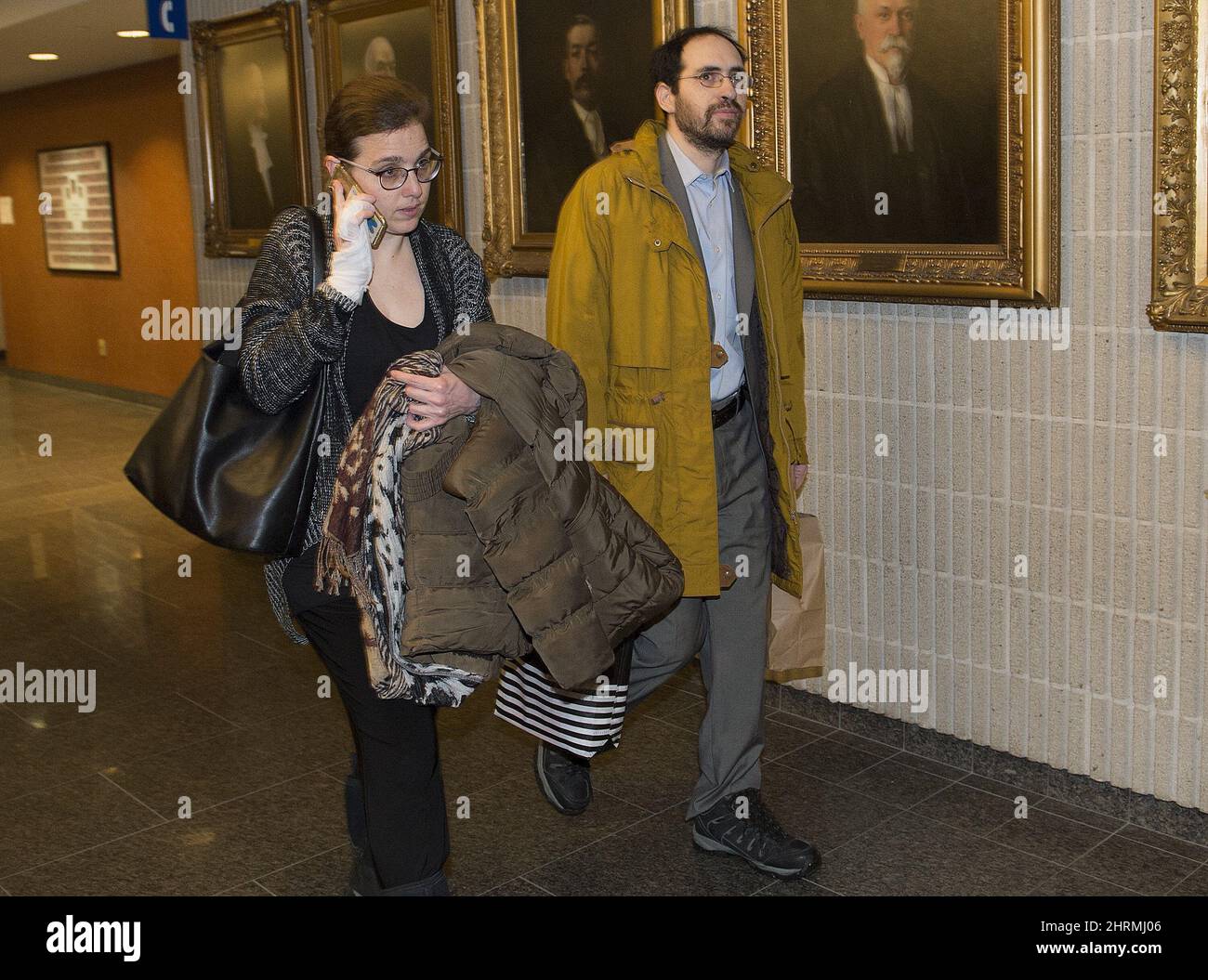 Shifra and Yohanan Lowen arrive at courthouse in Montreal, Monday ...