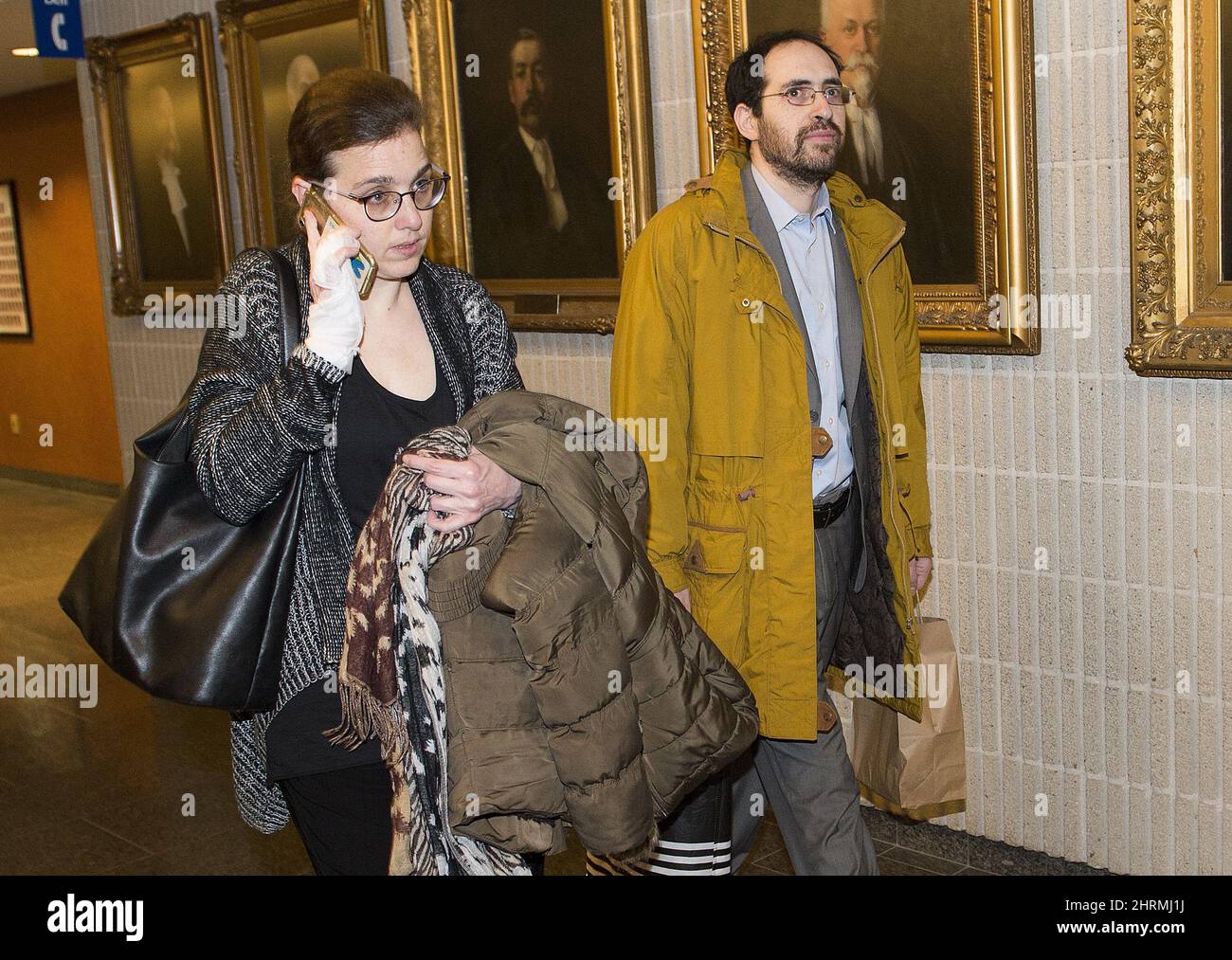 Shifra and Yohanan Lowen arrive at courthouse in Montreal, Monday ...