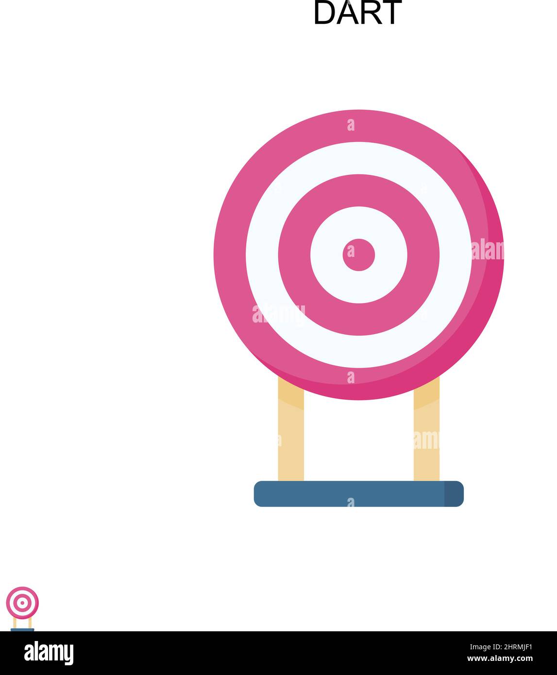 Dart Simple vector icon. Illustration symbol design template for web ...