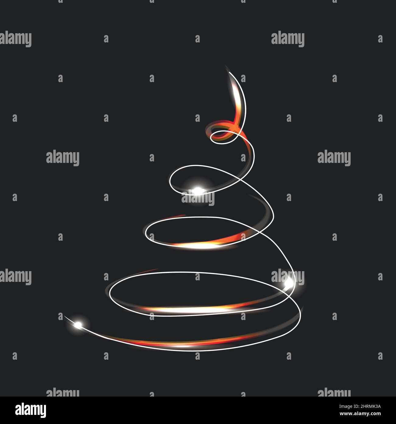 Vector glow christmas tree Stock Vector Image & Art - Alamy