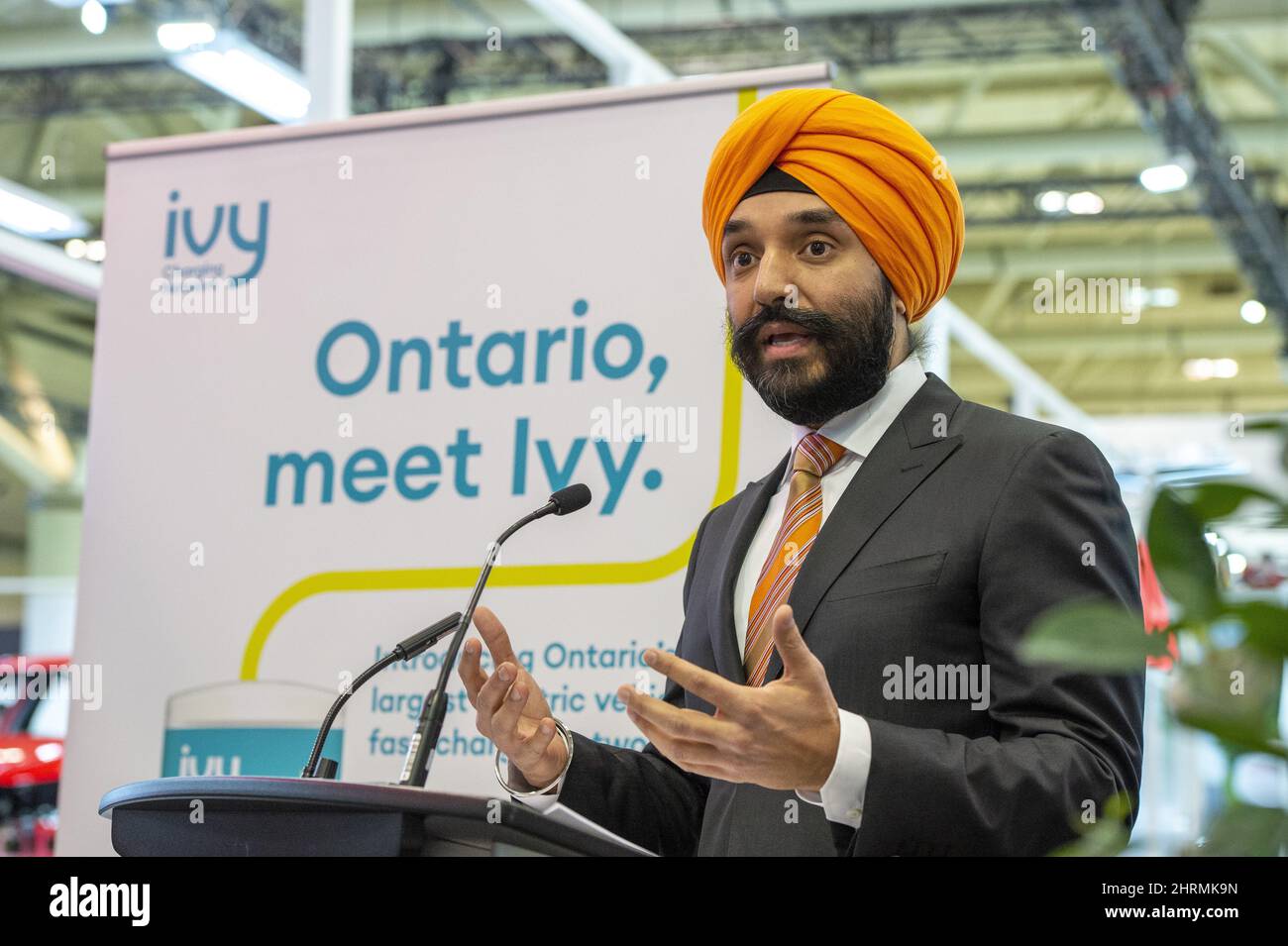 Minister of Innovation, Science and Industry Navdeep Bains speaks at ...