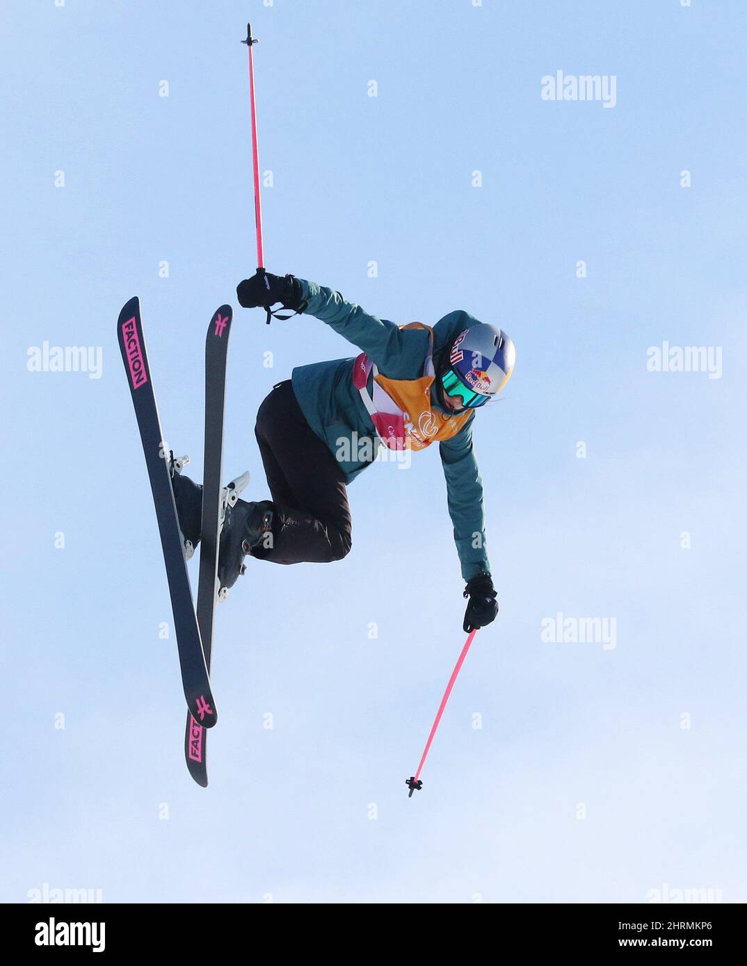 Eileen Gu, of China, during a run in the finals of the women's ...