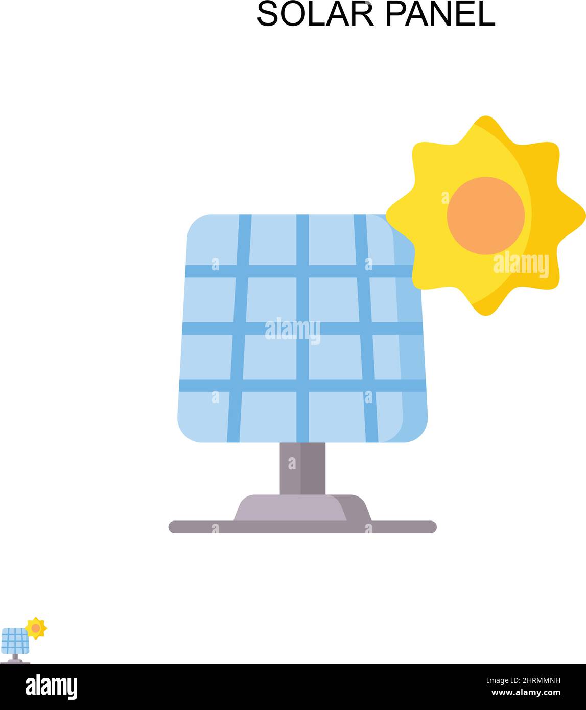 Solar icon Stock Vector Images - Alamy