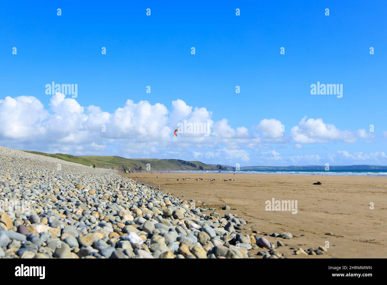 Newgale Beach in Pembrokeshire Wales Stock Photo - Alamy
