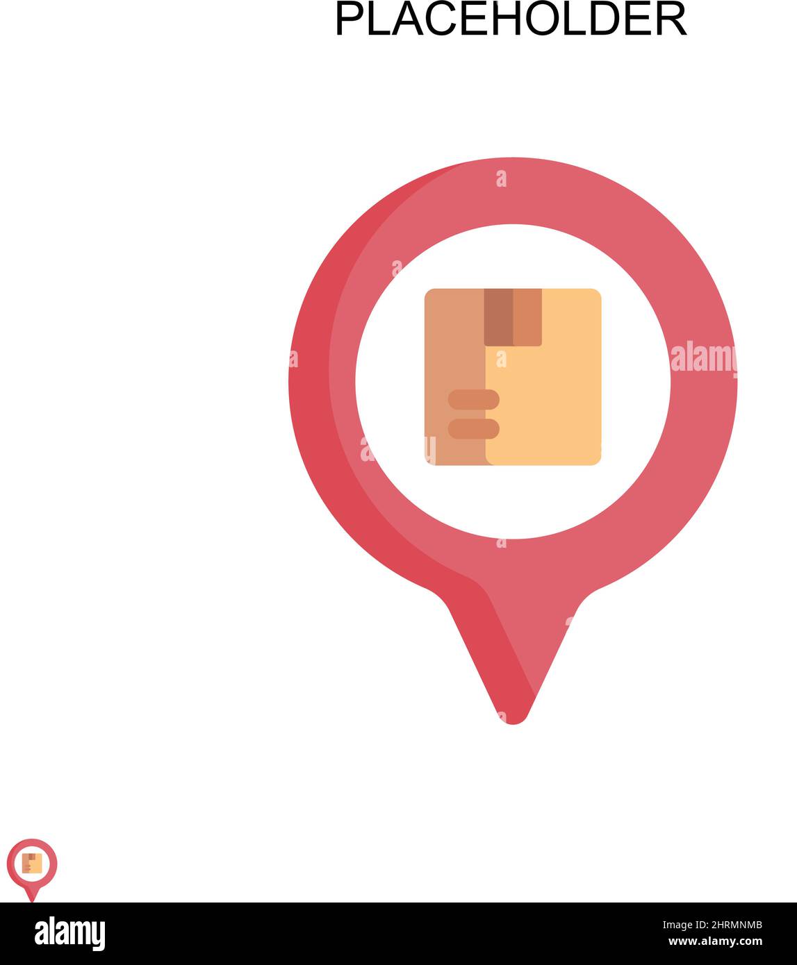 Placeholder Simple vector icon. Illustration symbol design template for ...