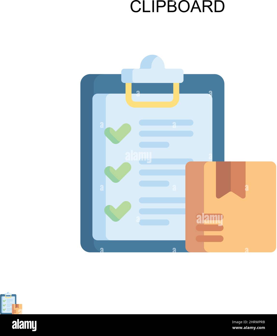 Clipboard Simple Vector Icon Illustration Symbol Design Template For Web Mobile Ui Element