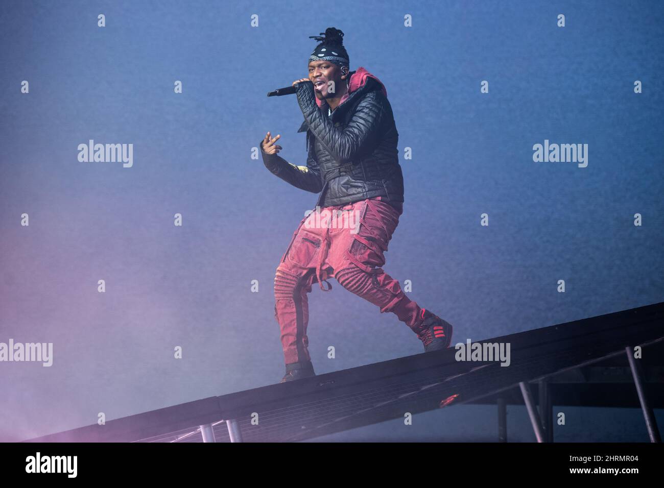 London, UK. 26 February 2022. KSI performing at Wembley Arena in London ...