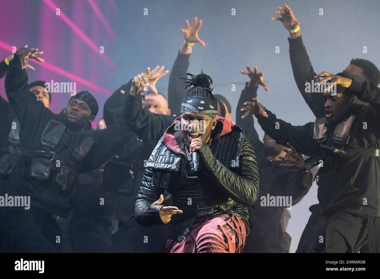 London, UK. 26 February 2022. KSI performing at Wembley Arena in London ...
