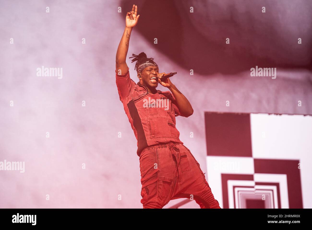 London, UK. 26 February 2022. KSI performing at Wembley Arena in London ...