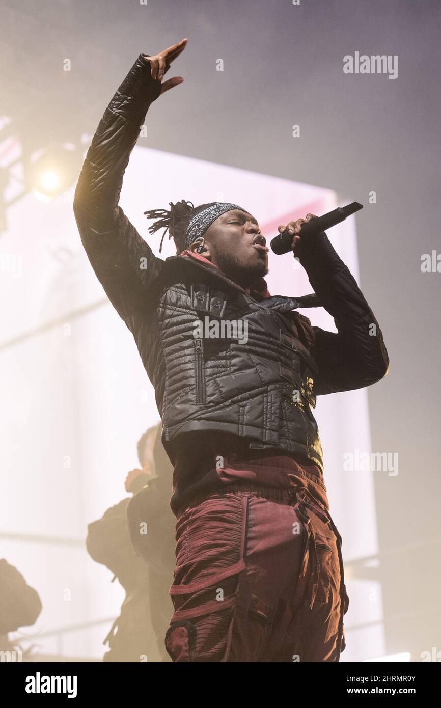 London, UK. 26 February 2022. KSI performing at Wembley Arena in London ...