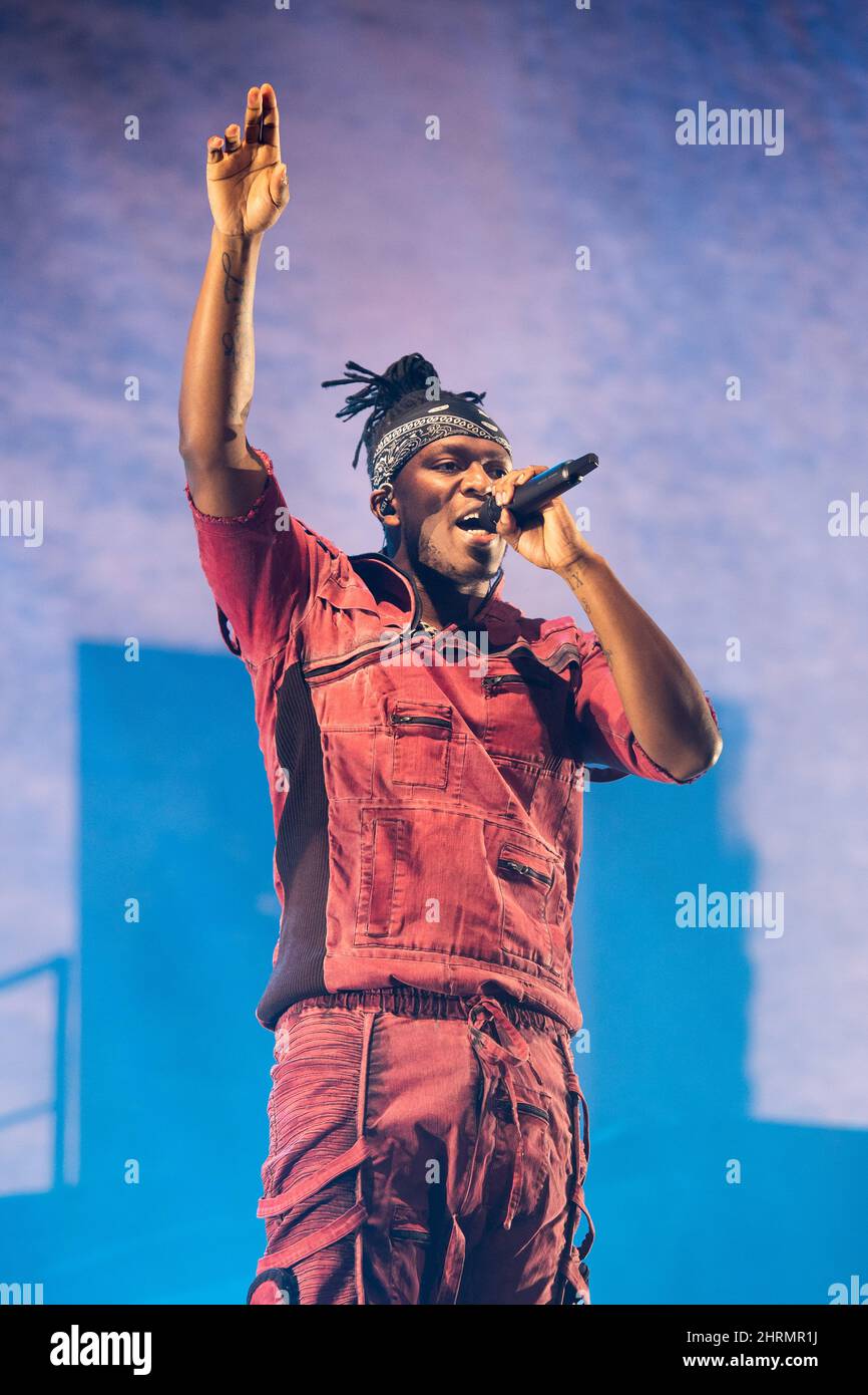 London, UK. 26 February 2022. KSI performing at Wembley Arena in London ...