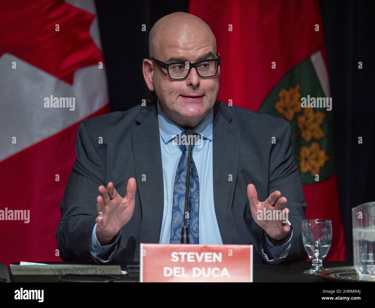 Ontario Liberal Party leadership candidate Steven Del Duca participates ...