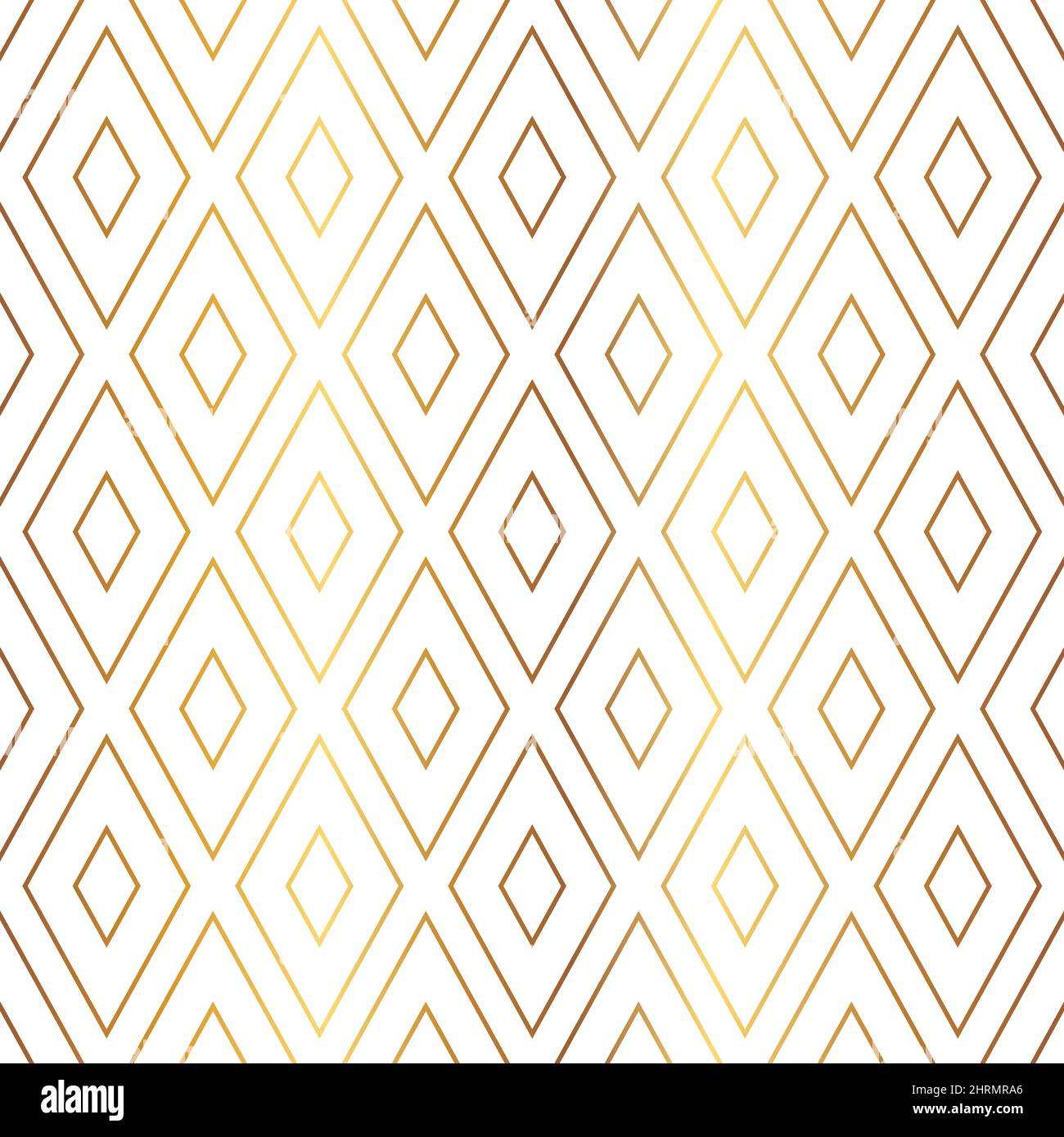 Simple Gold Rhombus Pattern on White Background Stock Vector Image ...