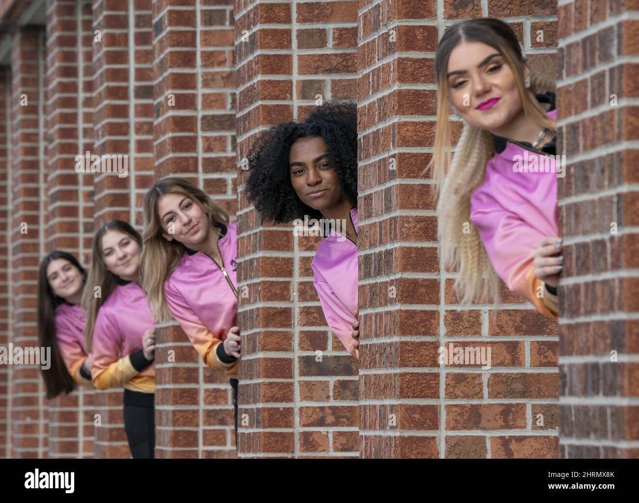 Girl Pow-r pose for a photo in Mississauga, Ont. on Saturday, February ...