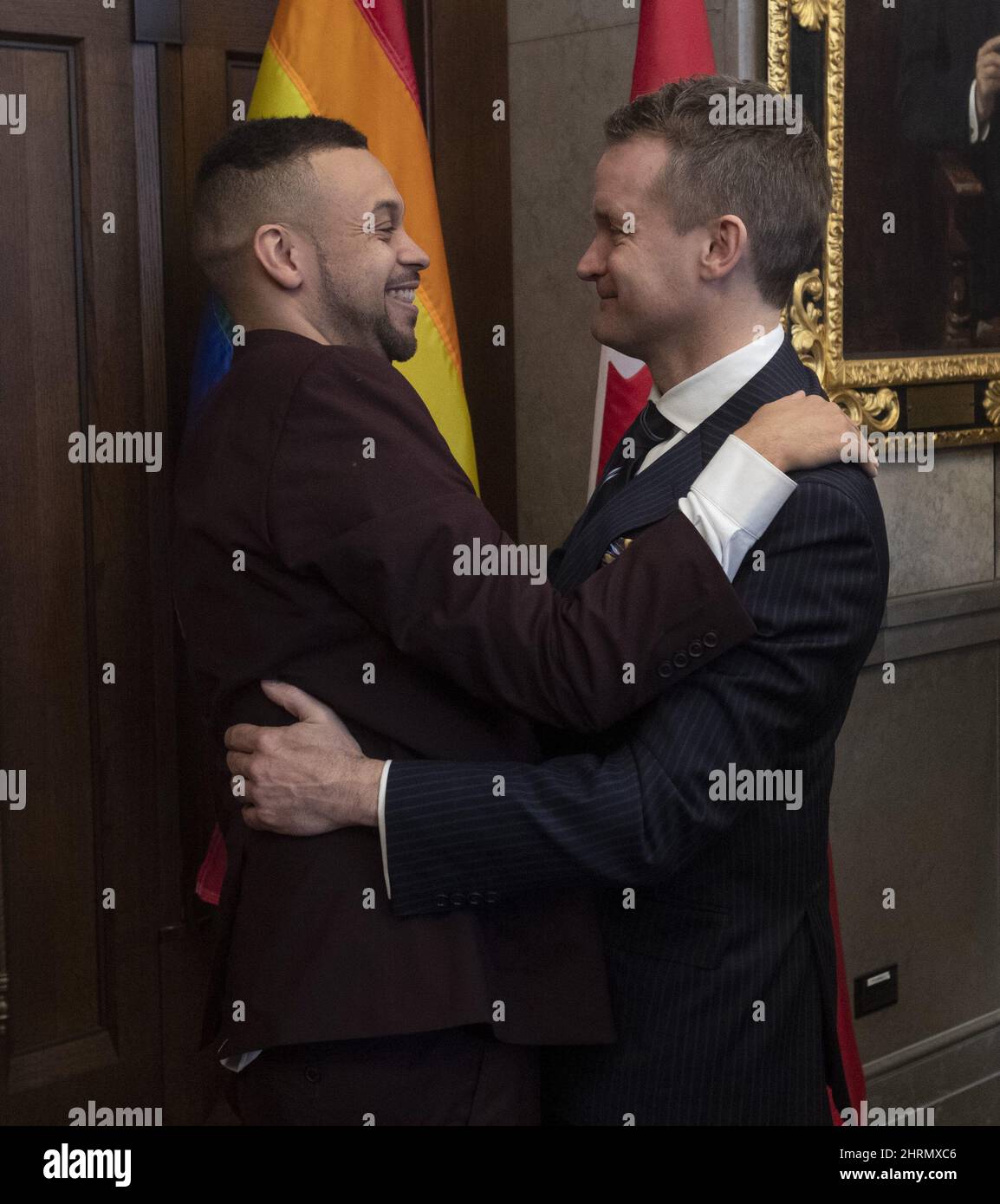 Natural Resources Minister Seamus O'Regan hugs conversion therapy ...