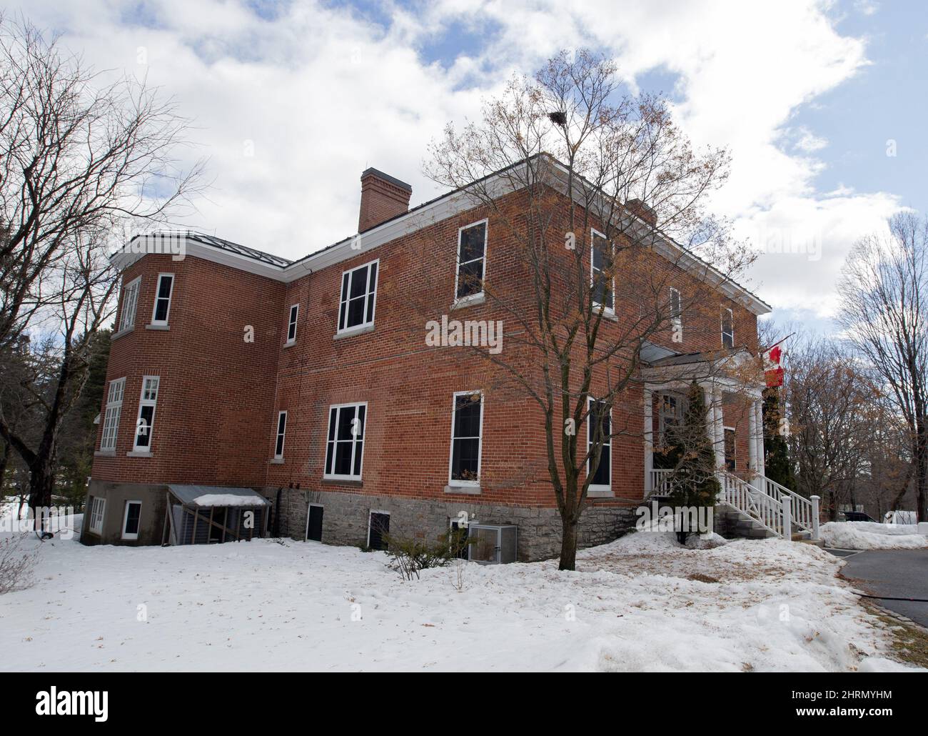 Rideau Cottage the official residence of Prime Minister Justin Trudeau, located on the grounds ...