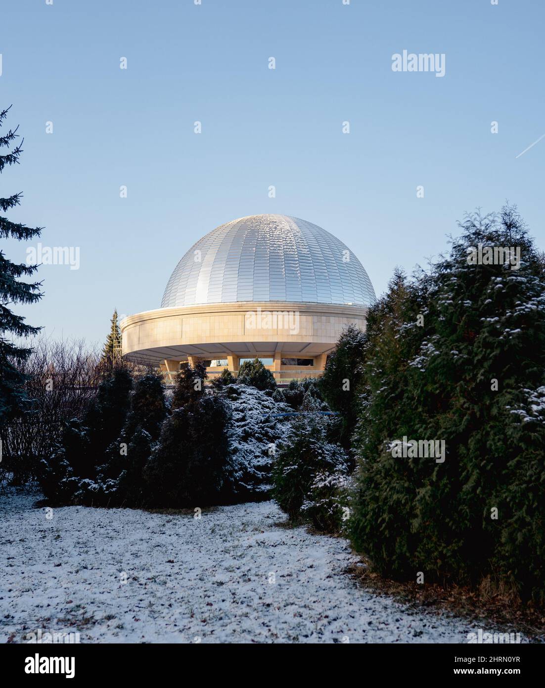 Shot of The Silesian Planetarium and Astronomical Observatory, Poland ...
