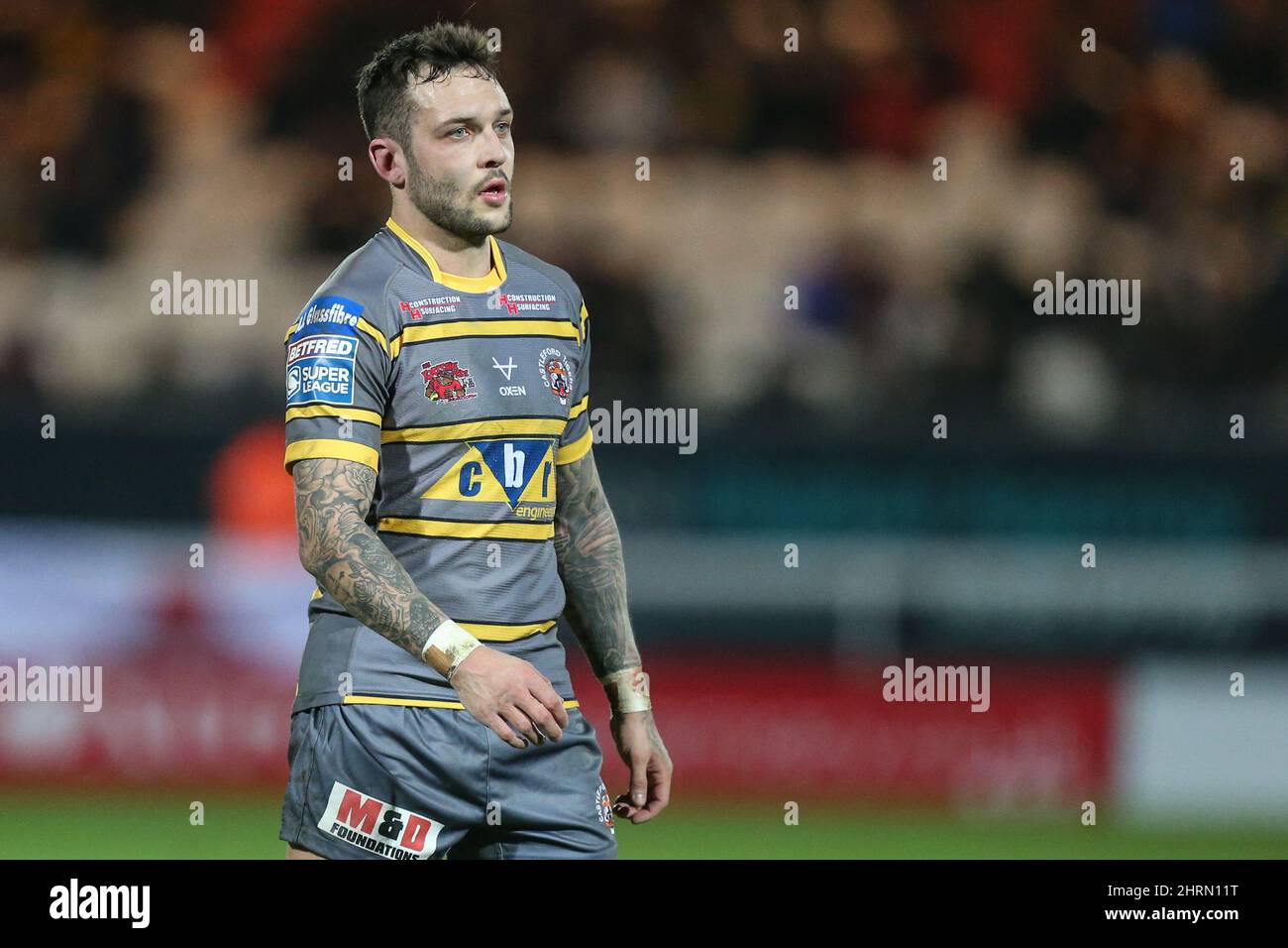 Gareth O'Brien #31 of Castleford Tigers during the game in, on 2/25 ...