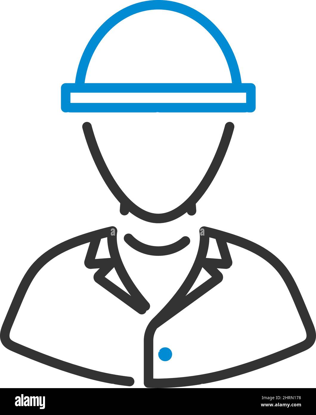 Electric Engineer Icon. Editable Bold Outline With Color Fill Design ...