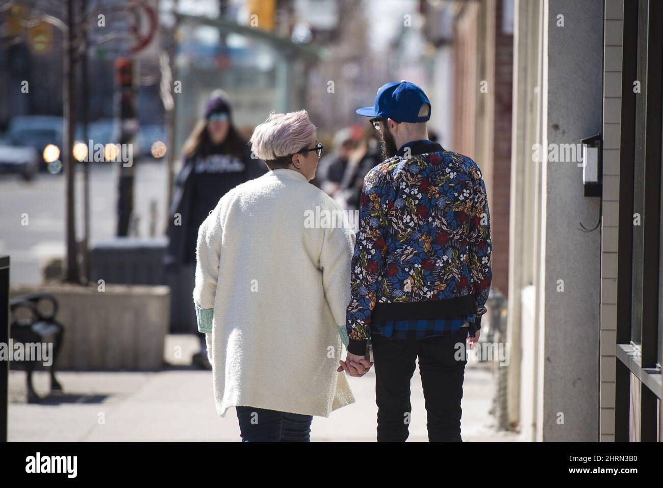 Steph Davidson and her partner Will Kemp, walk around their ...