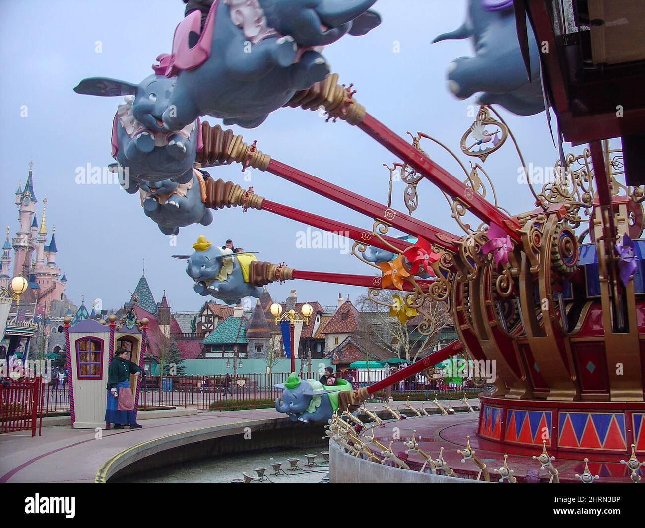 Disneyland Paris Dumbo flying attraction Stock Photo - Alamy