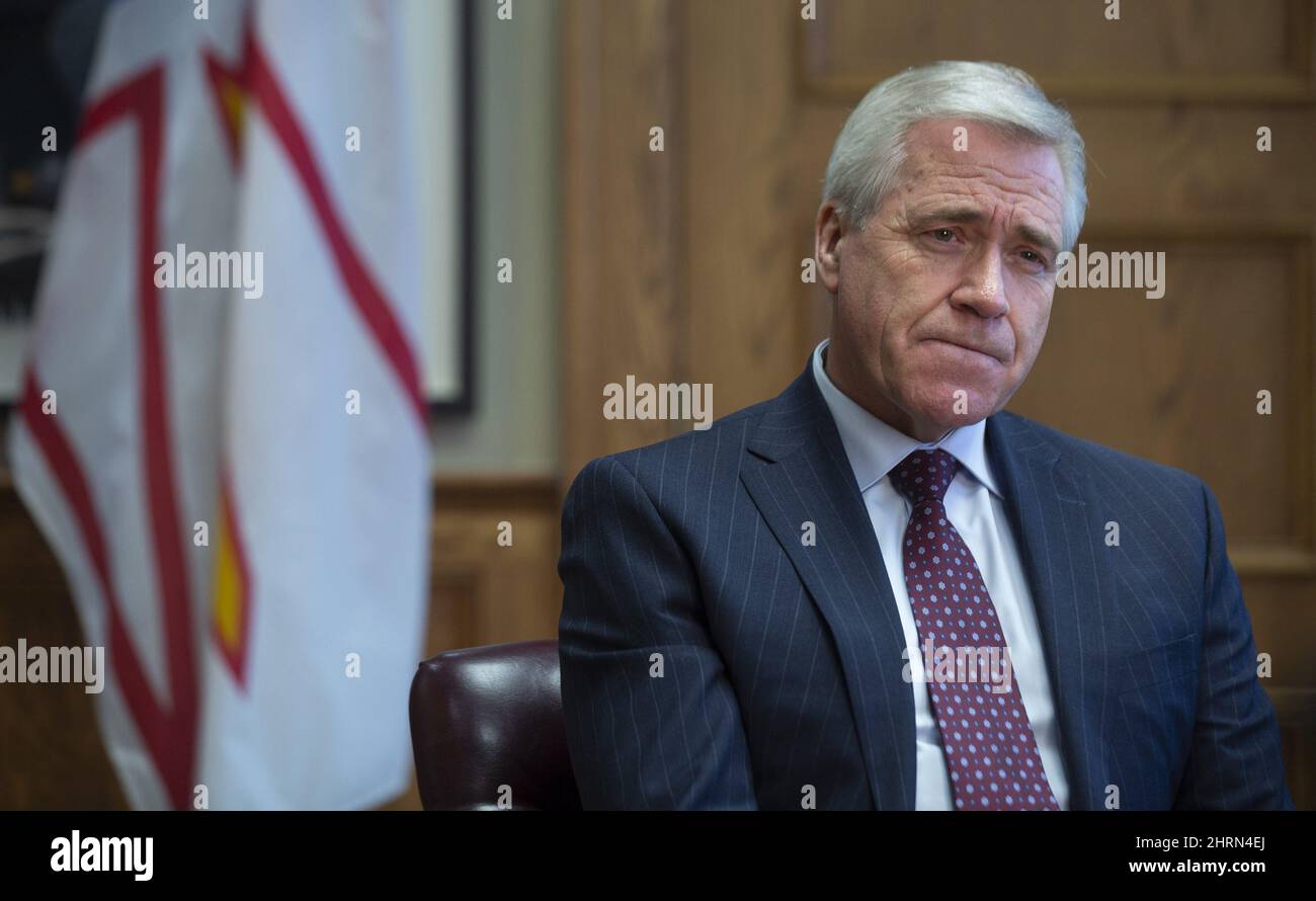 Newfoundland and Labrador Premier Dwight Ball poses for a picture in ...