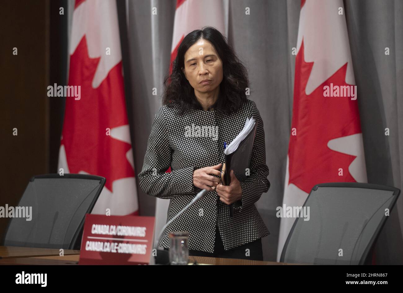 Chief Public Health Officer Theresa Tam takes her seat for a news ...
