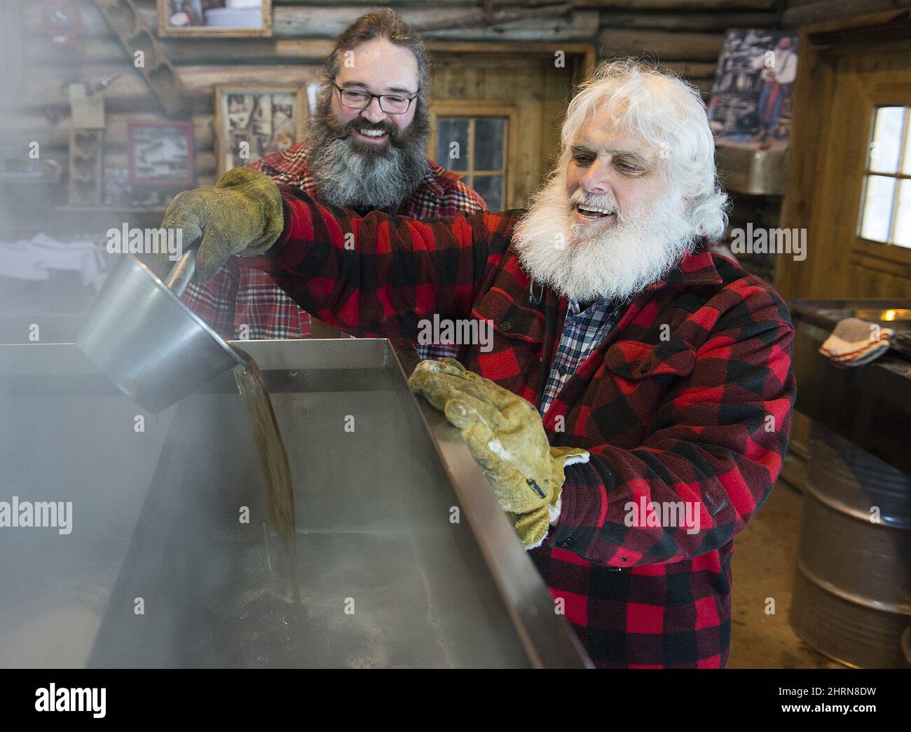 Sucrerie de la Montagne founder Pierre Faucher, right, and his son and ...