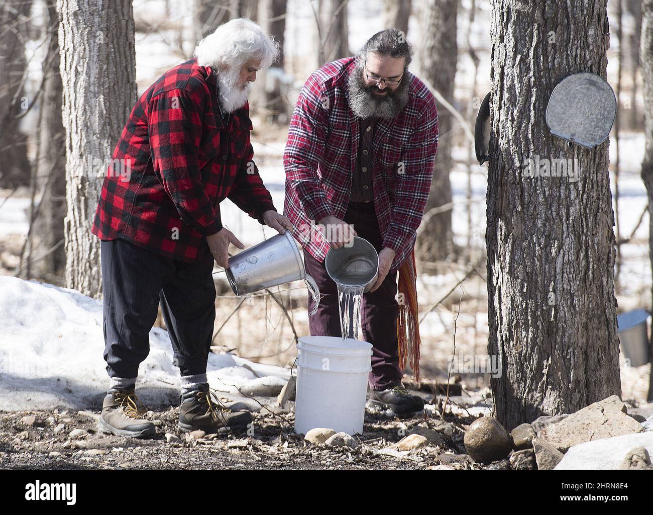 Sucrerie de la Montagne founder Pierre Faucher, left, and his son and ...