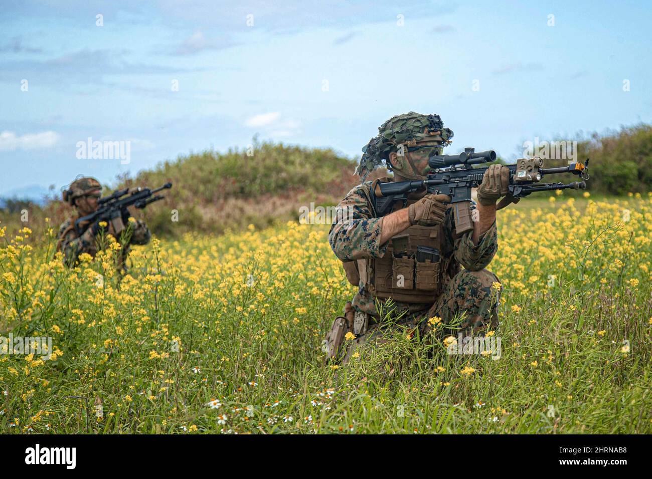 Okinawa, Japan. 9th Feb, 2022. U.S. Marines with 1st Battalion, 3d ...
