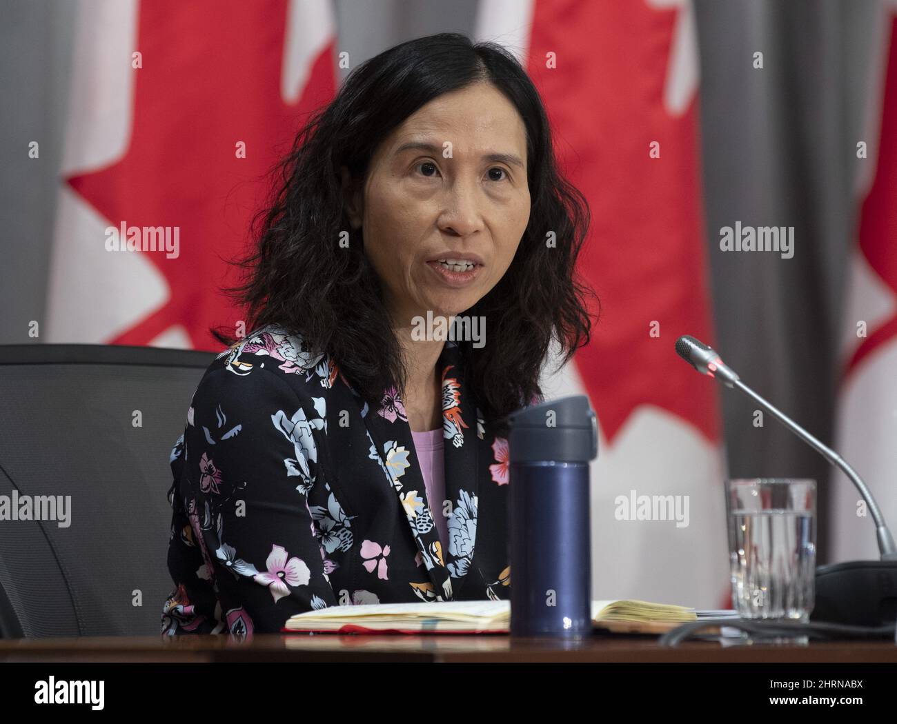 Chief Public Health Officer Theresa Tam speaks during a news conference ...