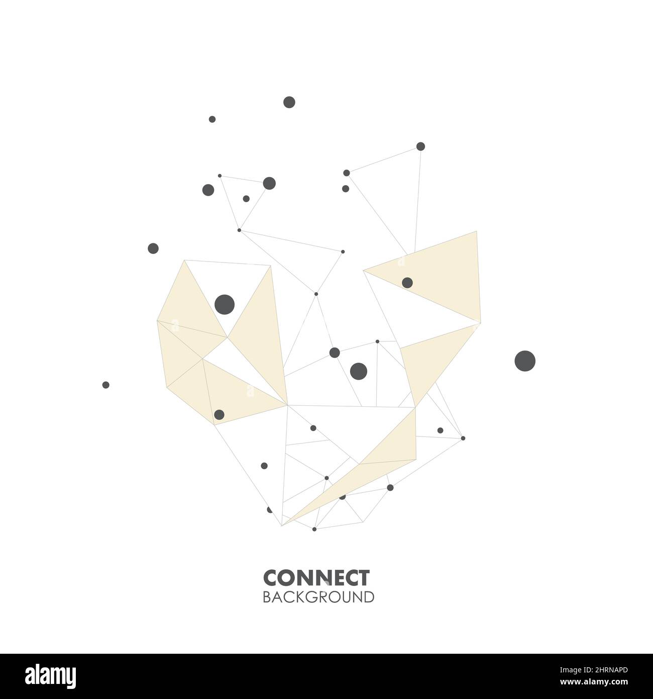 Abstract structure with connecting dots Cut Out Stock Images & Pictures ...