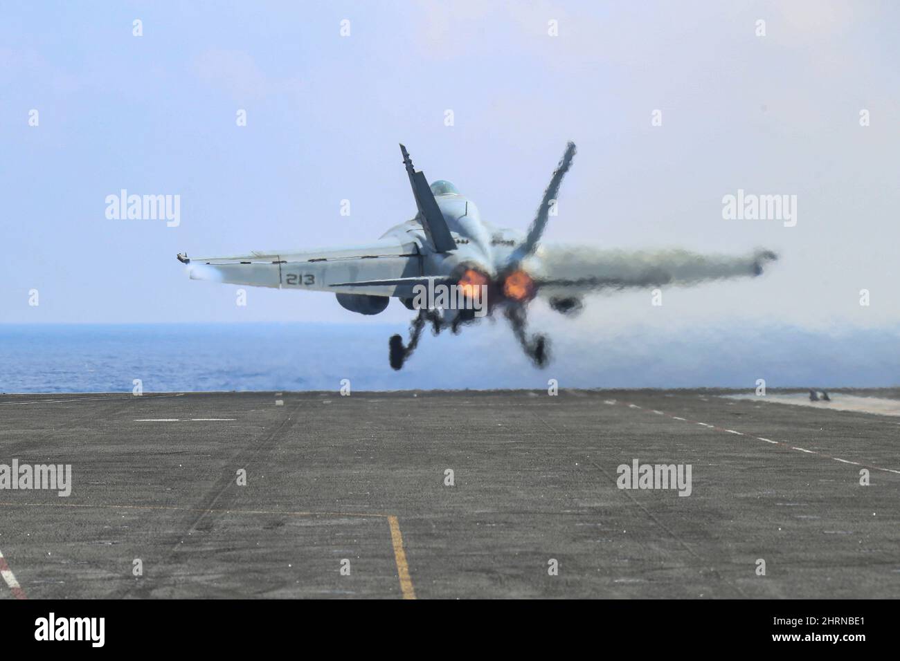 PHILIPPINE SEA (Feb. 24, 2022) Rear Admiral J.T. Anderson, commander, Carrier Strike Group 3 ...