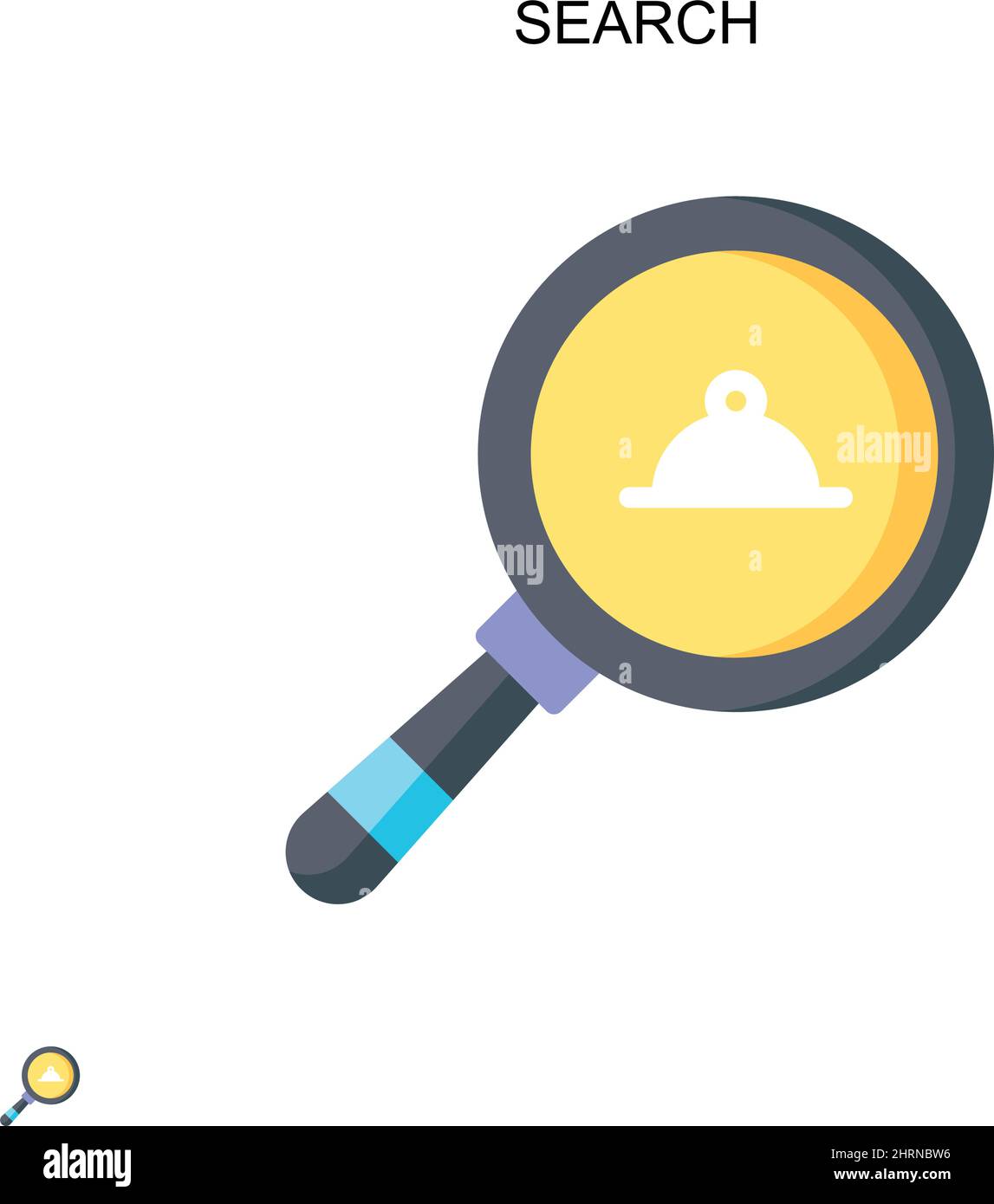 Search Simple vector icon. Illustration symbol design template for web ...