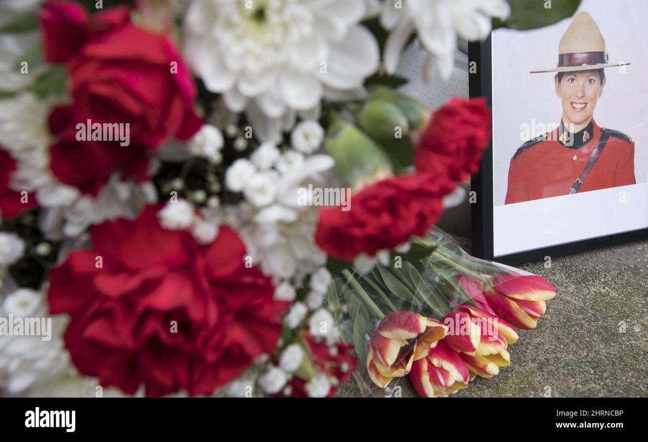 A picture of RCMP Cst. Heidi Stevenson is seen outside RCMP ...