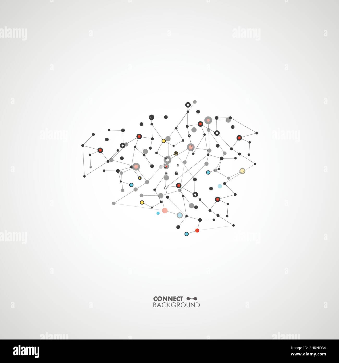 Vector illustration molecules, network and connection Stock Vector ...