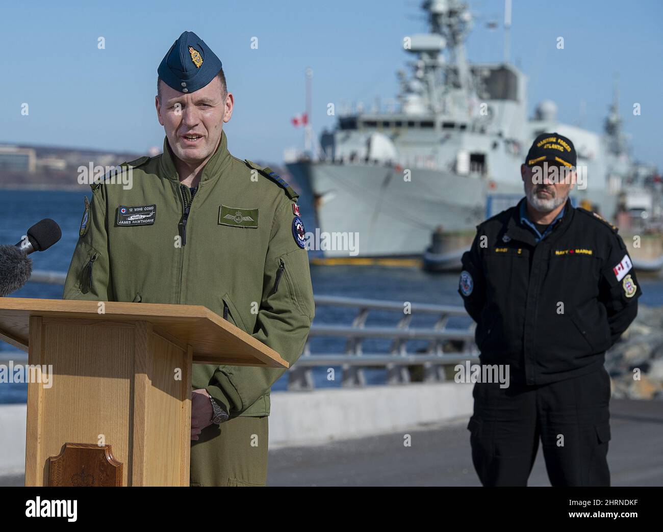 Col. James Hawthorne, 12 Wing Shearwater Wing Commander, fields ...