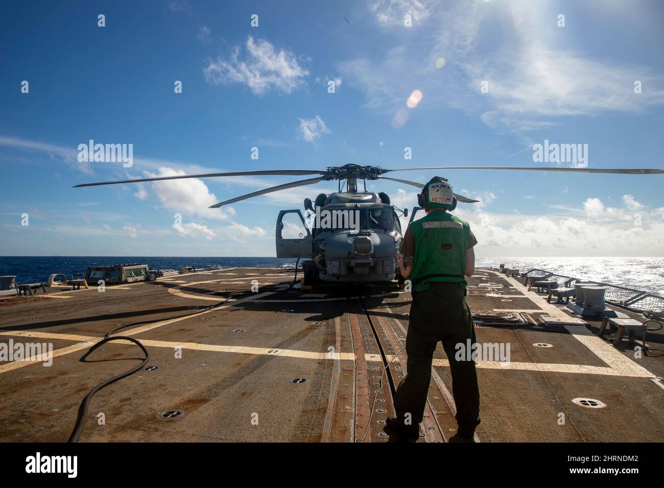 SOUTH CHINA SEA (Feb. 14, 2022) Aviation Structural Mechanic Airman ...