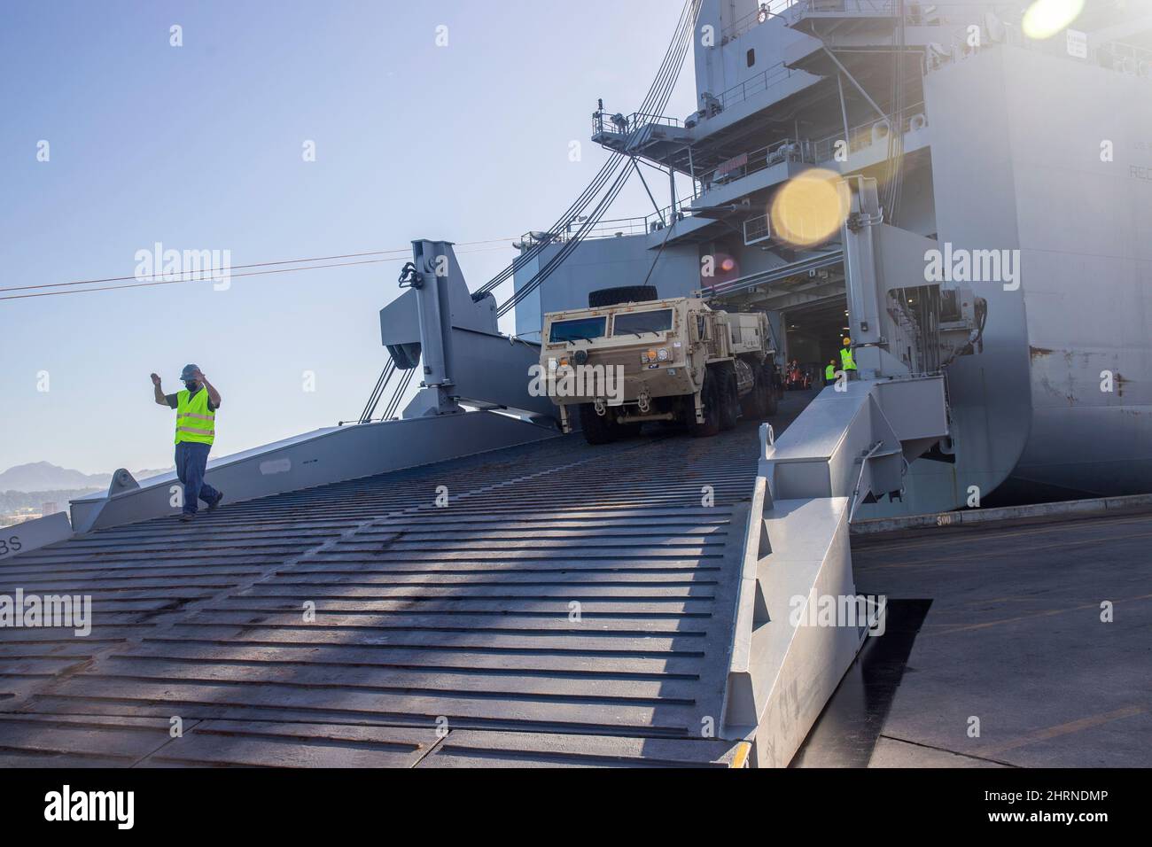 The first vehicle from Army Prepositioned Stock-3, also known as APS ...