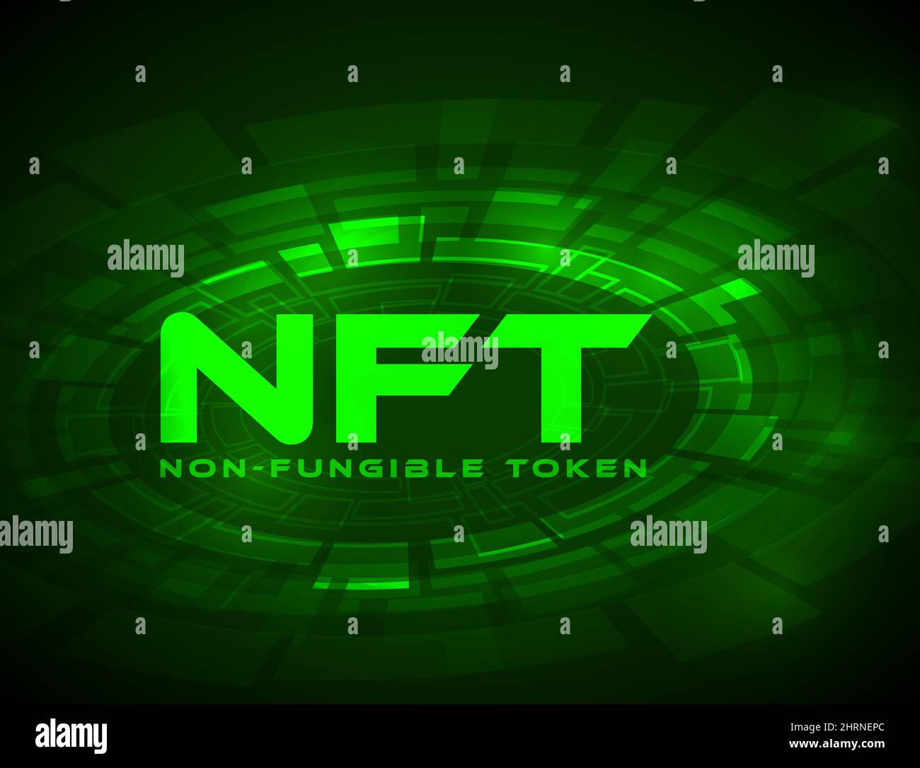 Vector nft concept header banner illustration template for websites or ...