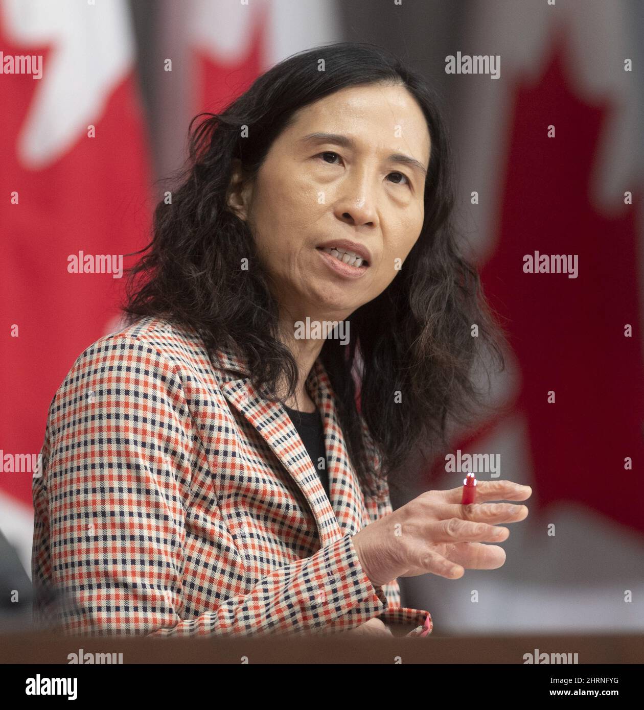 Chief Public Health Officer Theresa Tam speaks during a daily briefing ...