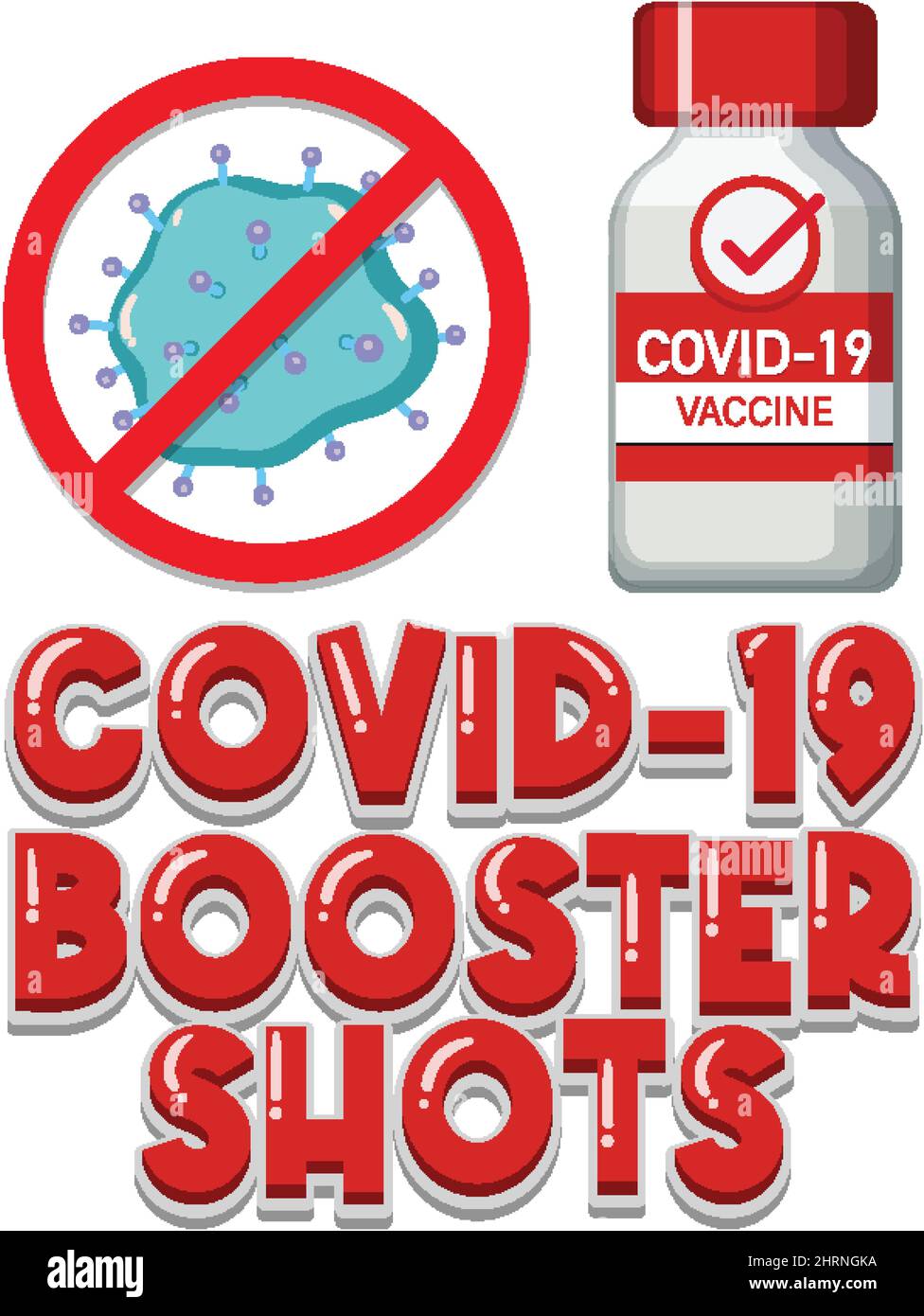 Booster shorts covid 19 vaccine logo illustration Stock Vector Image ...